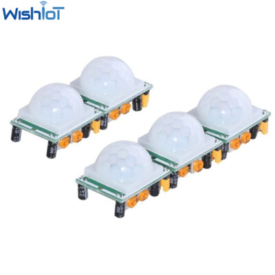 5PCS HC-SR501 PIR Infrared Sensor Human Body Motion Detector Module for ...