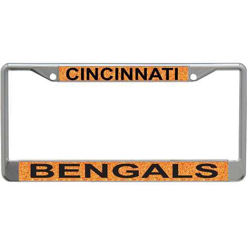 Cincinnati Bengals Metal Inlaid Acrylic License Plate Frame | eBay