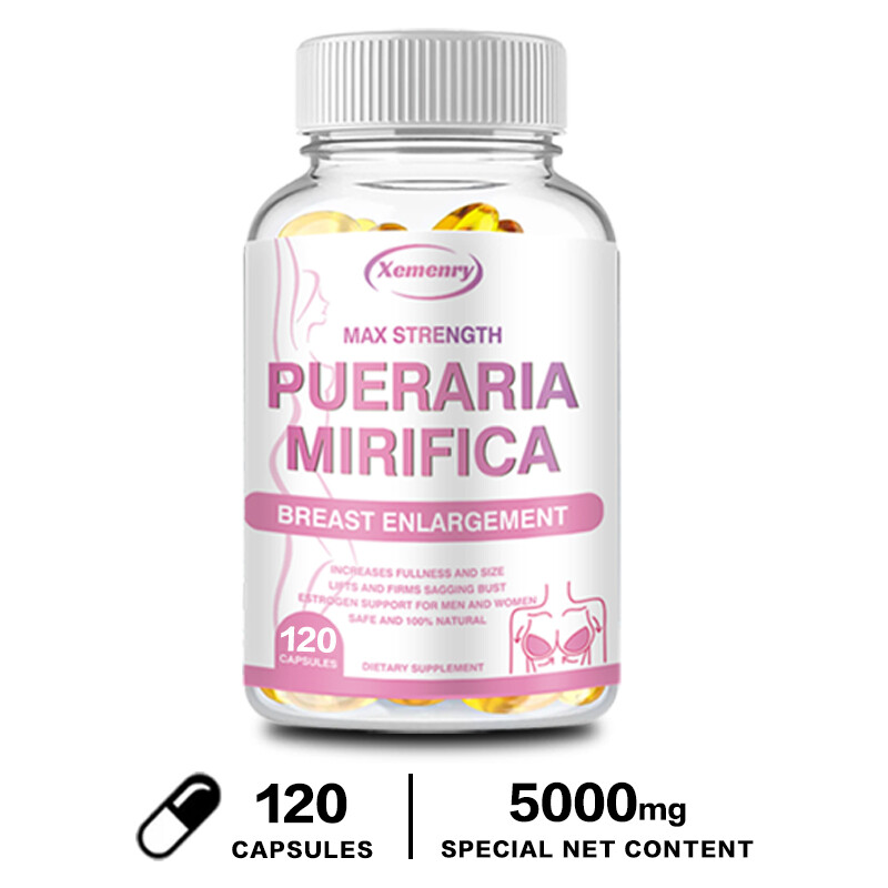 Pueraria Mirifica Capsules 5000mg - Breast Enlargement, Female Estrogen ...