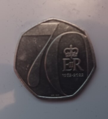 queens 70th jubilee 50p coin | eBay UK