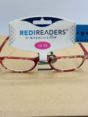 Magnivision RediReaders Reading Glasses +2.50 Multi Color Frame RR54 ...