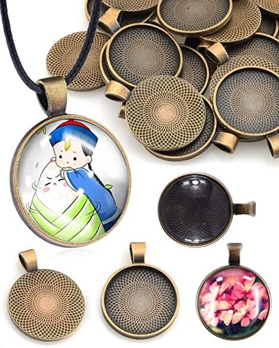 FREE SHIPPING! 100 PCS Pendants for Jewelry Making Trays Cabochon DIY ...