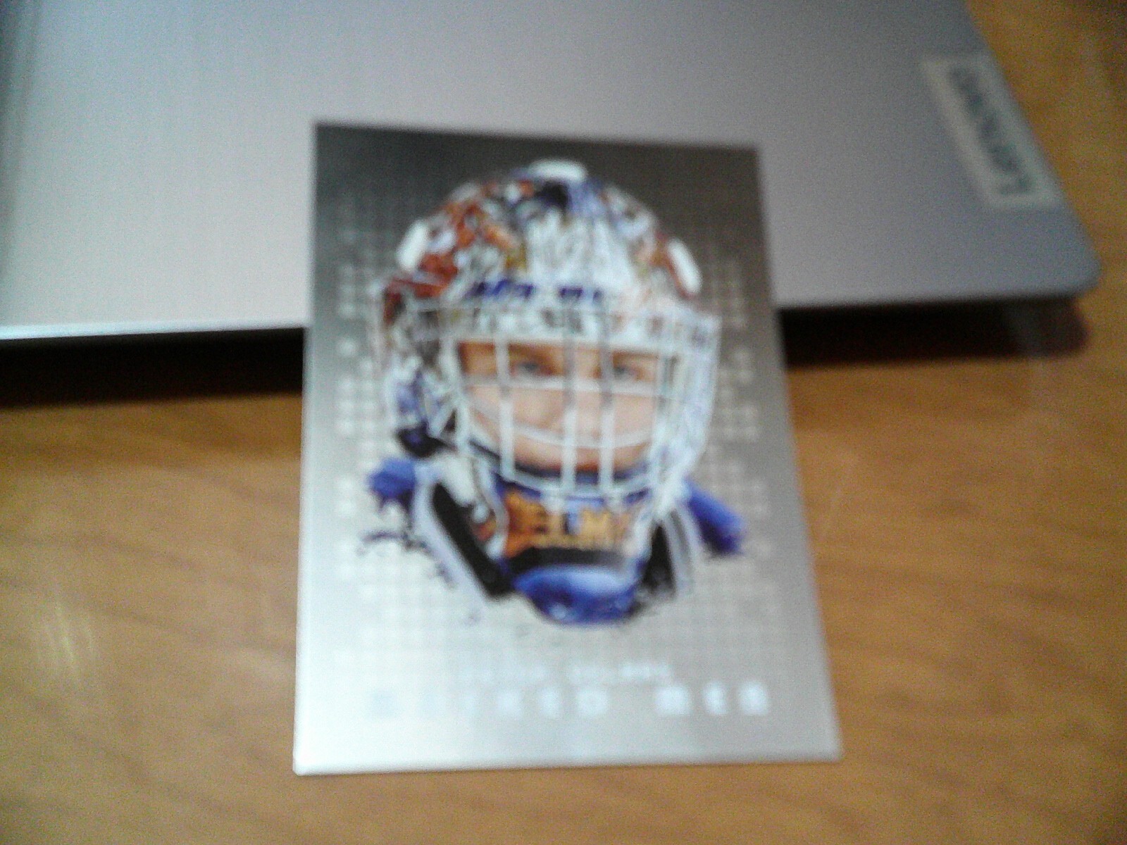 2008-09 IGT BETWEEN THE PIPES MASKED MEN SILVER # MM-16- PETER DELMAS ...