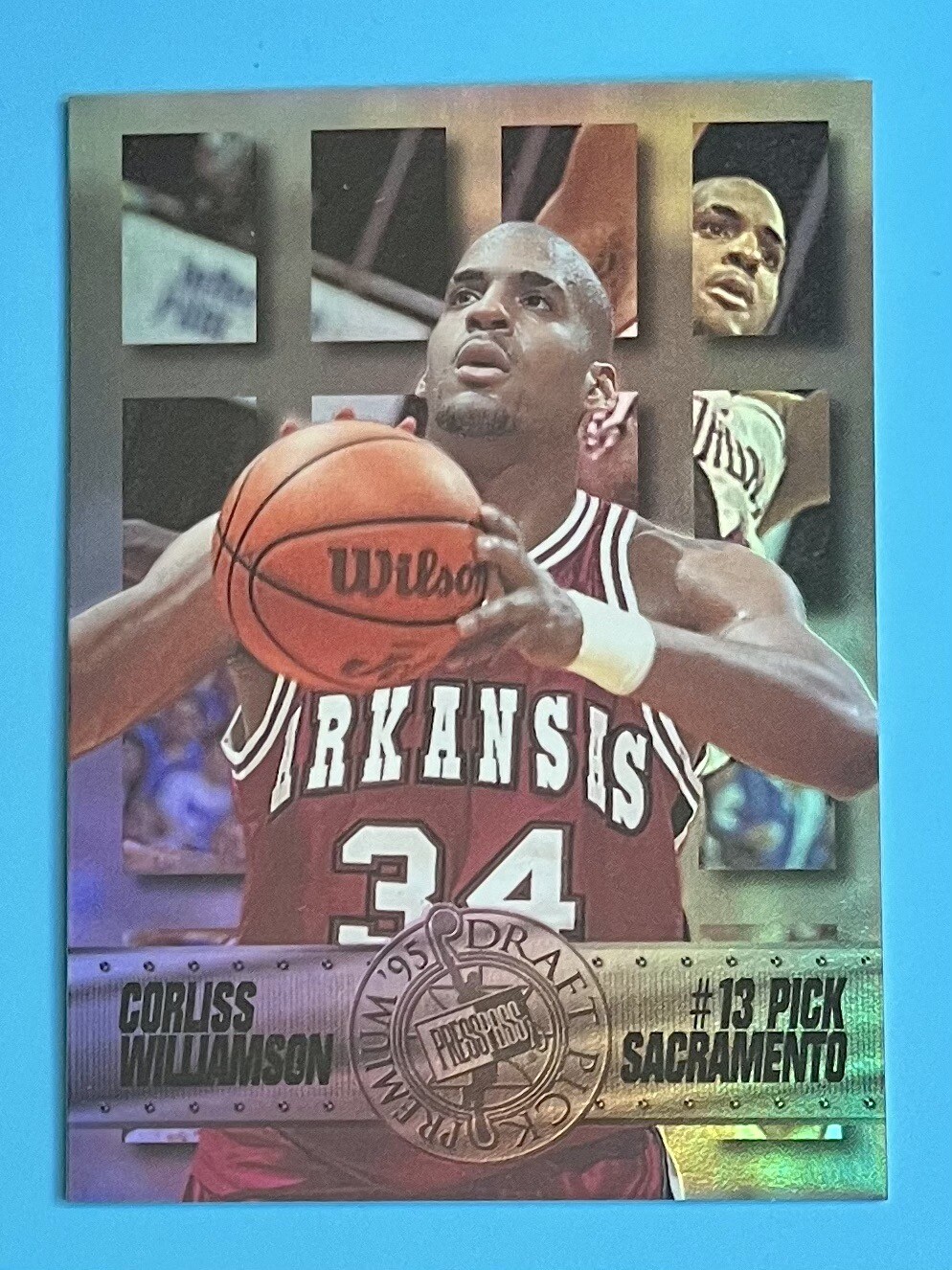 1995 Press Pass Premium Draft Picks Promo Corliss Williamson Arkansas ...