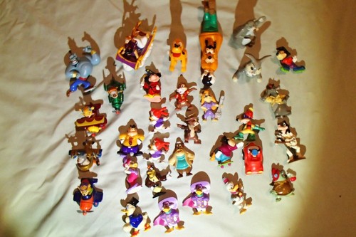 HUGE lot of Disney Figures Goofy Aladdin Ducktales possibly from ...