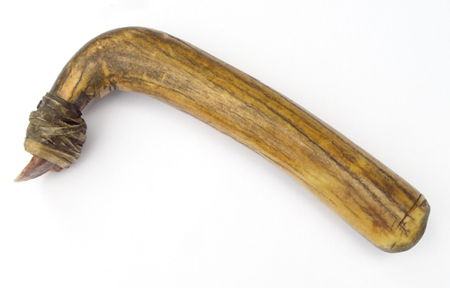 19th C. Native American Indian Plains Plateau Elk Horn Hide Scraper ...