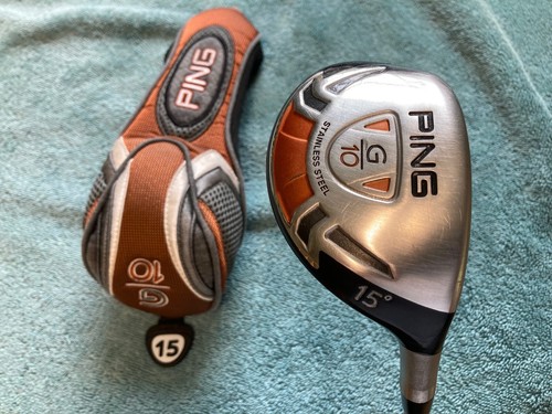 Ping G10 15* hybrid TFC 129 H regular flex graphite shaft 41" Great ...