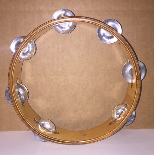 Percussion Plus Tambourine 8" Double Row Bells Jingles Hand Held | eBay