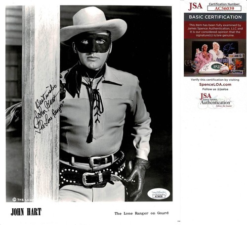 JOHN HART(1917-2009) SIGNED 8x10 PHOTO "THE LONE RANGER" JSA COA | eBay