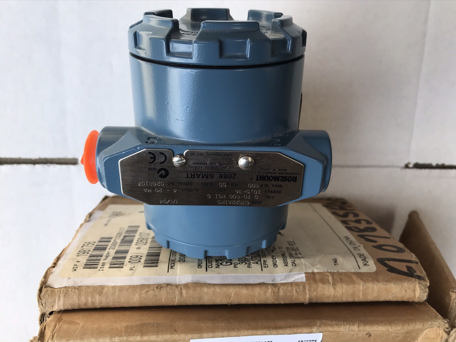 Rosemount+Emerson+2088+G4s22a1k6b404+Smart+Pressure+Transmitter for ...