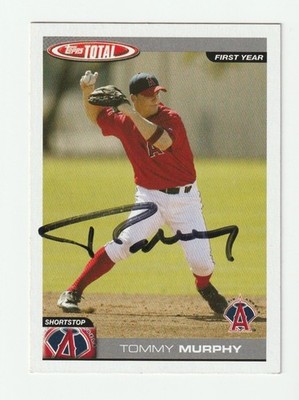 Tommy Murphy Signed 2004 Topps Total Card #847 RC Auto Angels Autograph ...