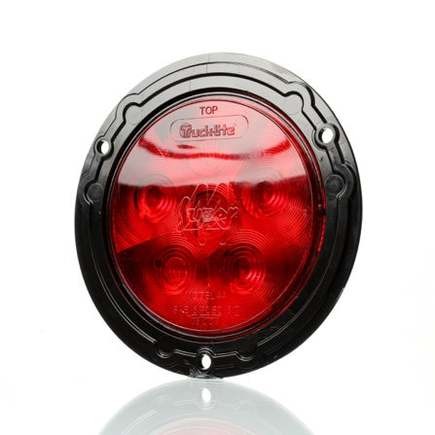 Truck Lite TL44326R Led Stop/Turn/Tail Light 4" Round Red, 6 Led 10 ...