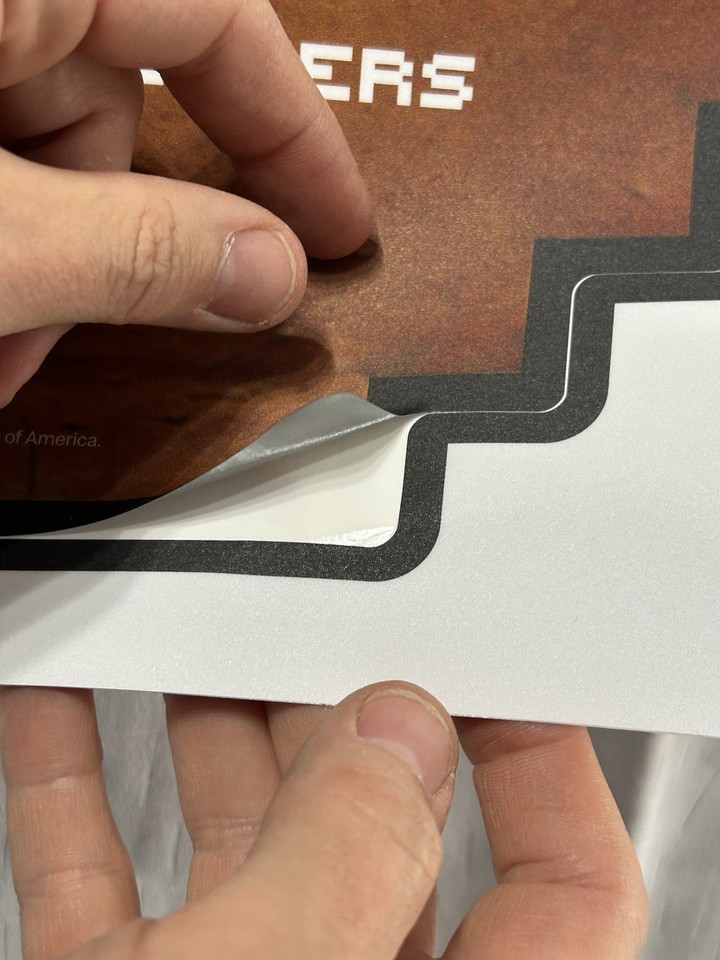 2025 McDONALD'S Minecraft Display Table Placemat New Decal Promo 15X15 ...