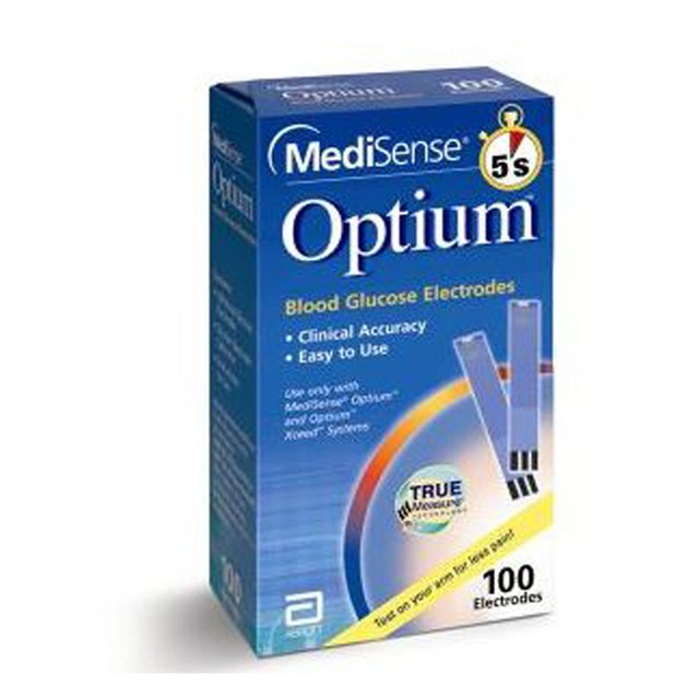Abbott Freestyle Medisense Optium Xceed Blood Glucose Test Strips 100t ...