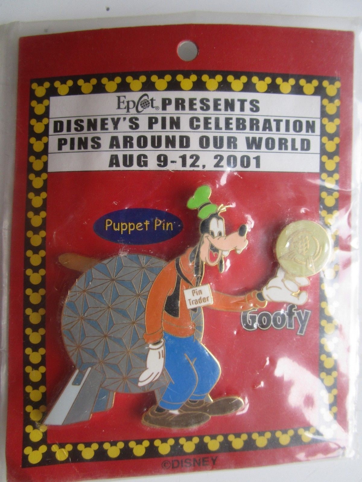 Disney WDW - 2001 Pins Around Our World Celebration Goofy Puppet Sold ...