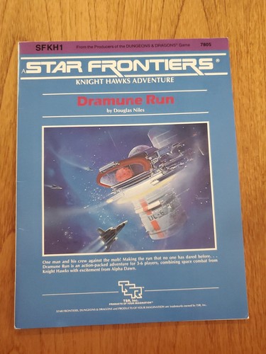 SFKH1 DRAMUNE RUN VGC! Star Frontiers TSR Adventure Module Knight Hawks ...
