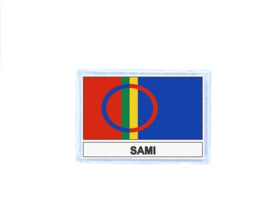 Patch badge iron on glue flag country sapmi sami lapland | eBay UK