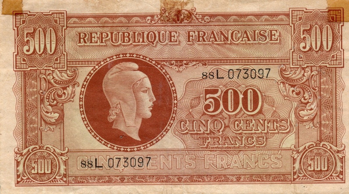 France 500 Francs Currency