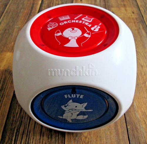 Munchkin Baby Mozart Magic Musical Cube Orchestra Lights Music Toy ...