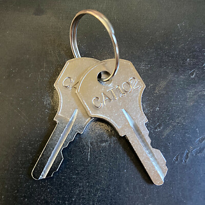 (2) Utility Panel Replacement Keys Cut Key Code CAT1 - CAT200 -SHPD W ...