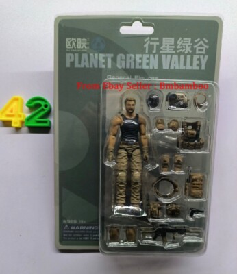 Ou Ying Studio 1/18 Planet Green Valley 3.75" Male Black Vest Action ...