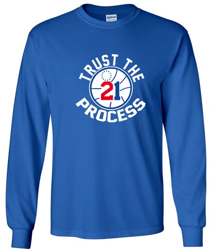 Joel Embiid Philadelphia 76ers "Trust The Process" T-shirt jersey S-5XL ...