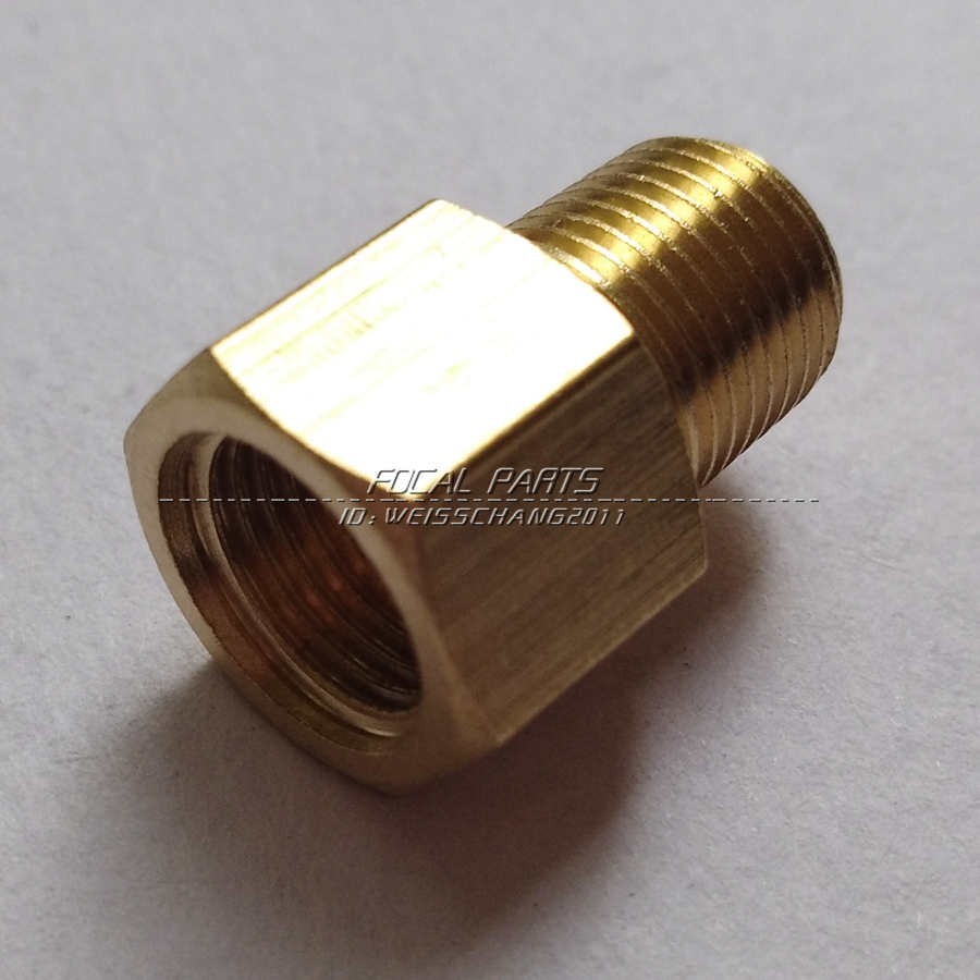 1/8-27 NPT Female to 1/8 28 BSPT BSP Male Gauge Sensor Adapter Reducer ...