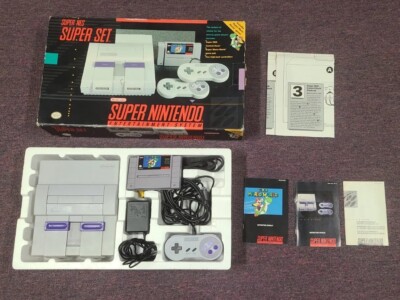 Super NES Super Set Super Nintendo System SNES Super Mario World | eBay