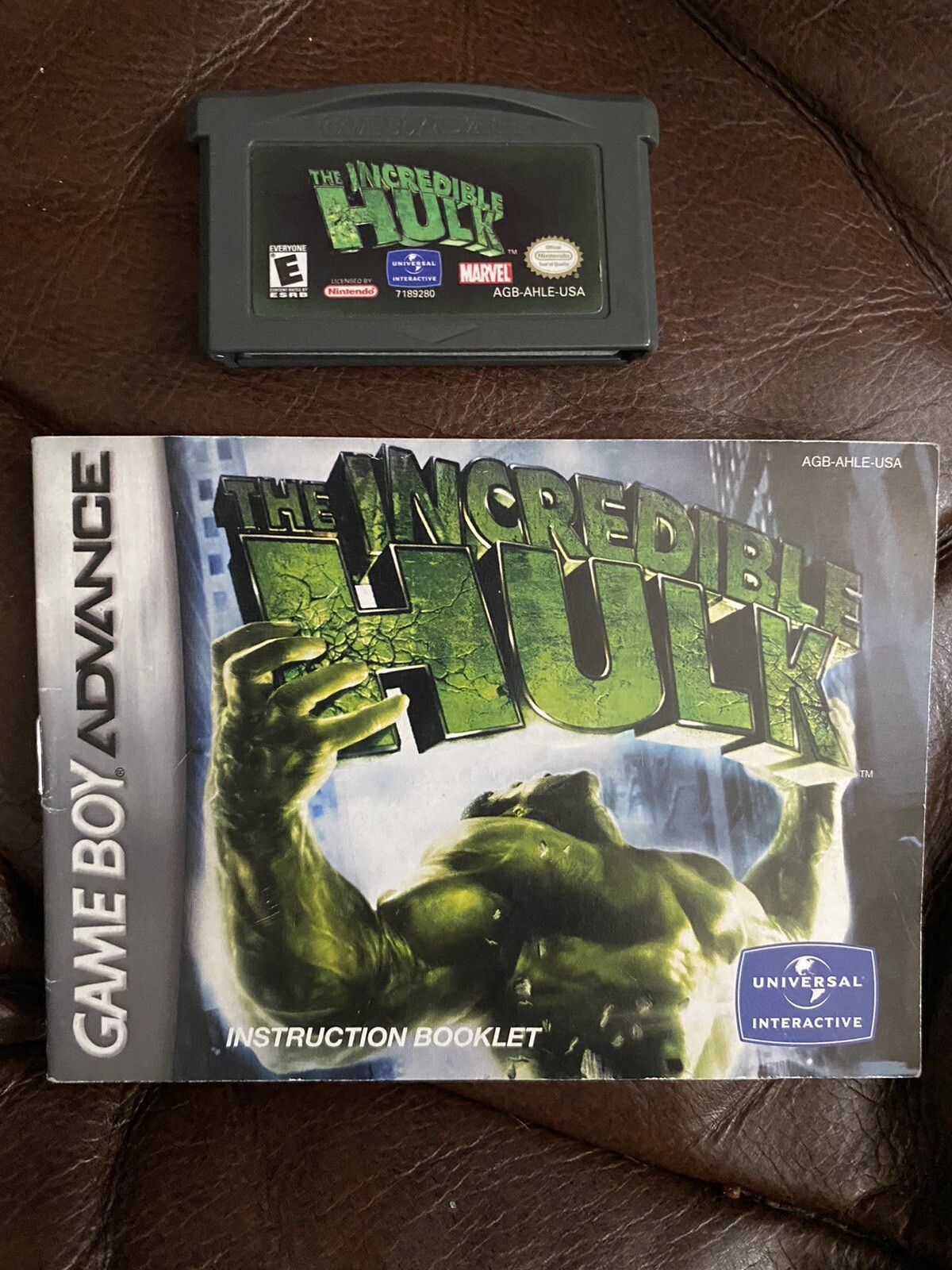 The Incredible Hulk (Nintendo Game Boy Advance) Game & Manual | eBay