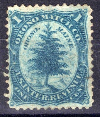 Match Stamp RO141a VF Sound, Orono Match Co. US Revenue ZAYIX ...