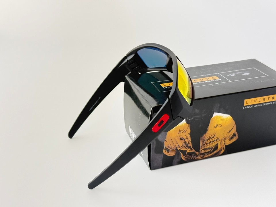 Oakley Gascan OO9014 Polarized Sunglasses Matte Black Orange Ruby Lens ...