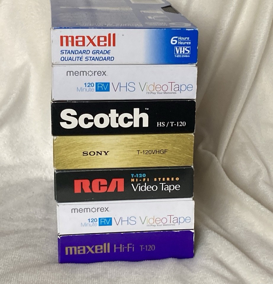 VHS Blank Video Tapes For Recording Mixed Lot | eBay