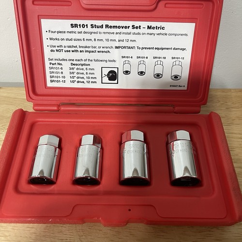 Matco Tools Metric Stud Remover Set SR101 in Original Red Case Complete! | eBay