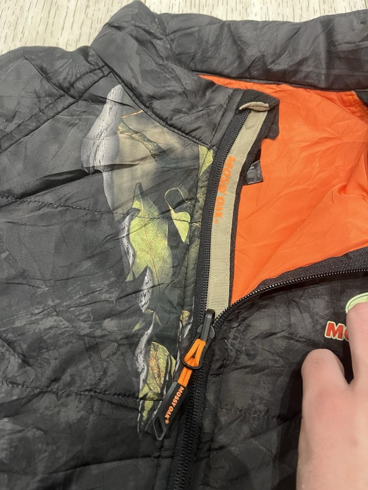 Mossy Oak Men’s Real Tree Camouflage Jacket Size Medium Hunting Fishing ...