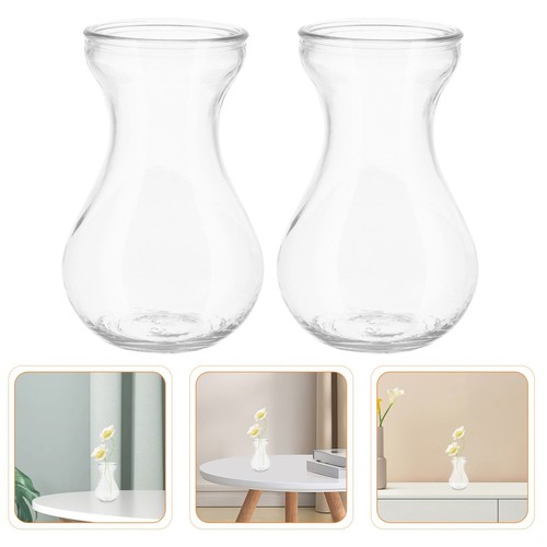 3 PCS Mini Vase Transparent Vases À Fleurs Pour Centres De Table Verre ...