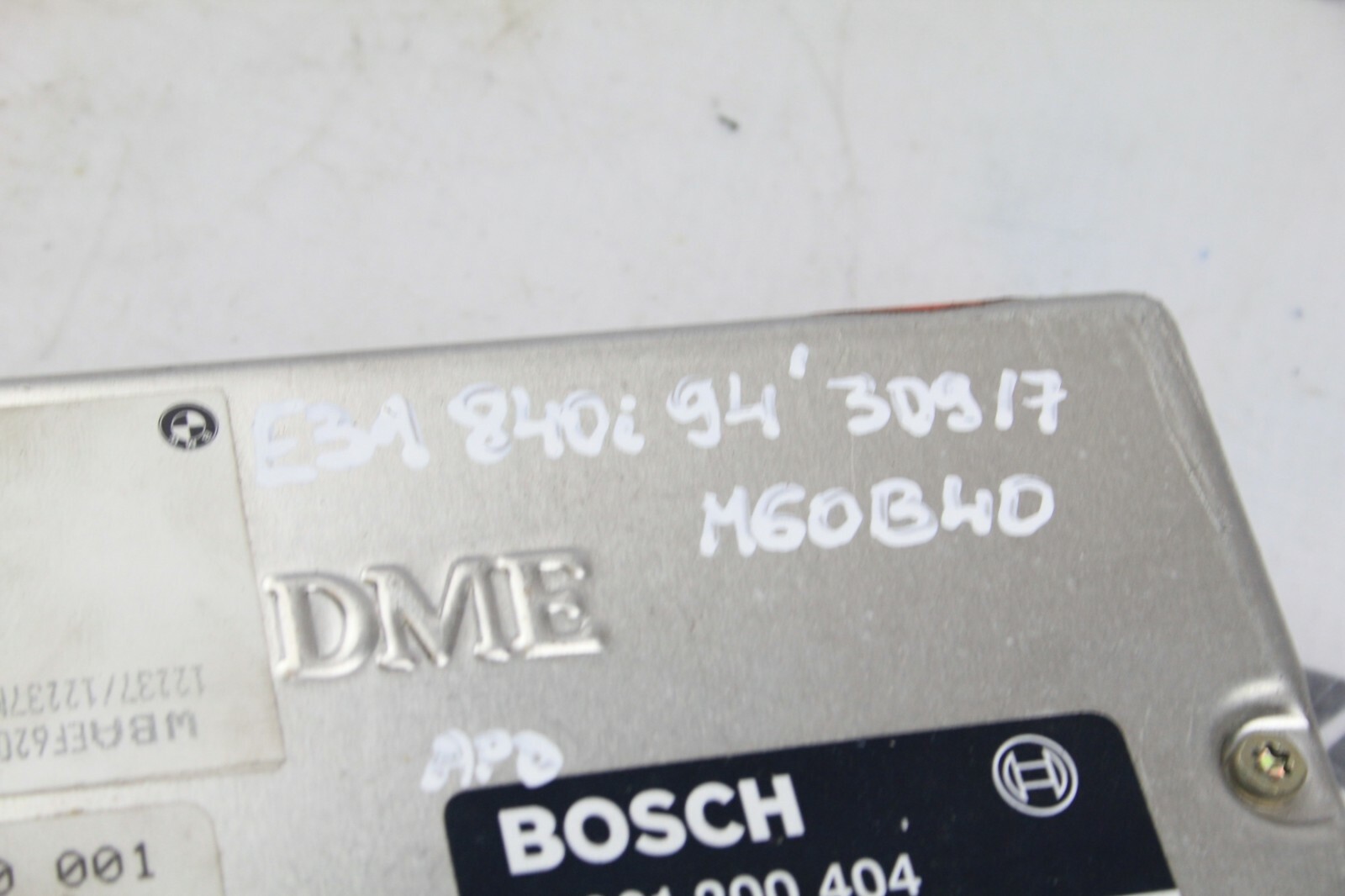 BMW E31 8 SERIES M60B40 DME ENGINE CONTROL UNIT ECU BOSCH 0261200404 ...