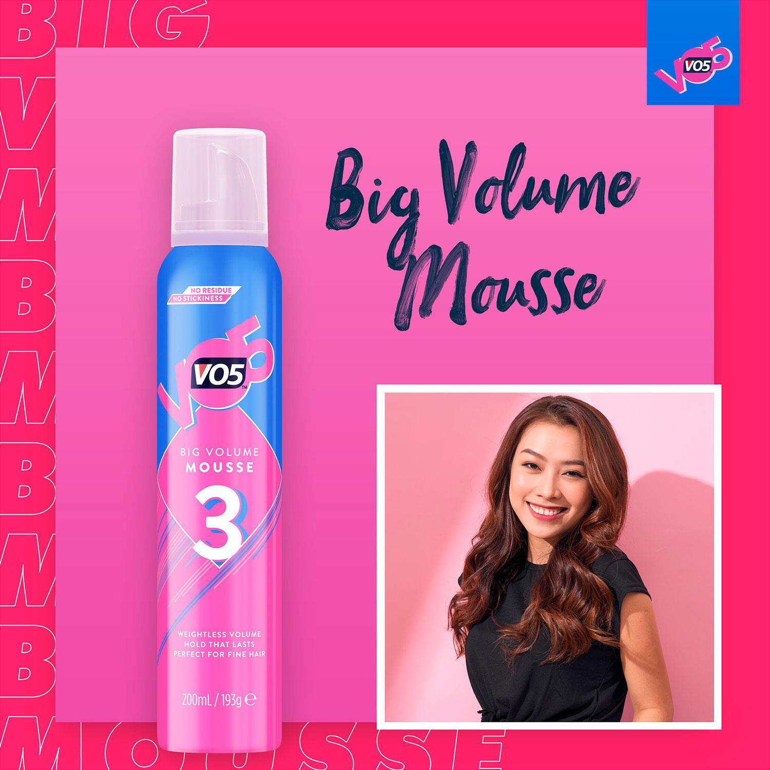 VO5 Big Volume Mousse For Plumped up Volume & Hold 200ml Pack of 4 | eBay