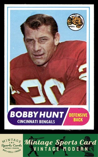 1968 Topps - Bobby Hunt - #122 Cincinnati Bengals | eBay