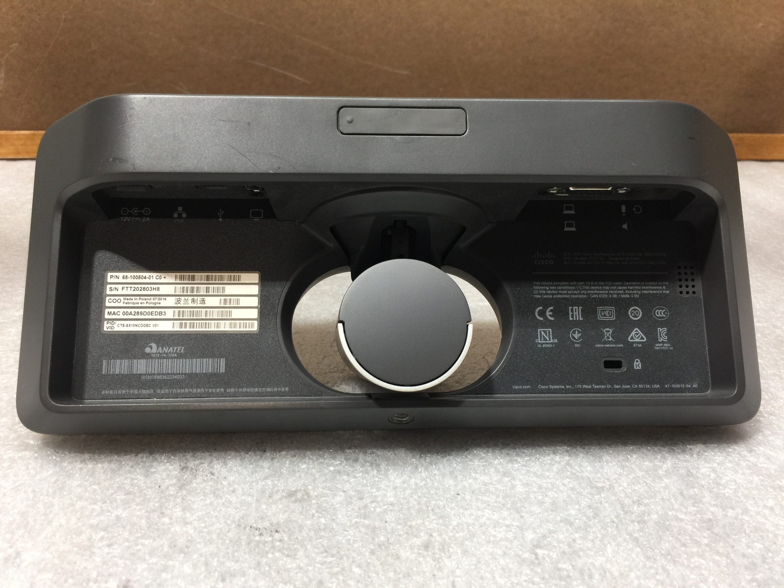 CISCO TTC7-22 TELEPRESENCE VIDEO CONFERENCING CAMERA 68-100504-01 C0 ...