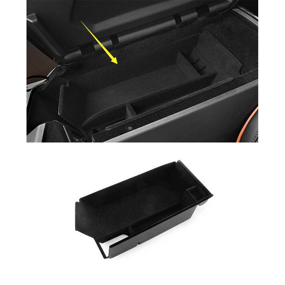 Black Suede Console Storage Box Frame Cover Trim 1pcs For Cadillac CT4 ...