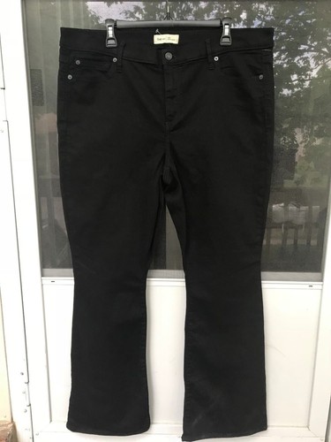 WOMENS The Gap 1969 Baby Boot stretch Jeans Black size 35R | eBay