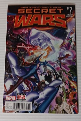 SECRET WARS #7 (2015) - 2ND PRINT WRAPAROUND VARIANT ALEX ROSS NM- | eBay
