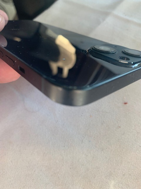 Apple iPhone 12 rear housing back glass chasis black (B ) | eBay