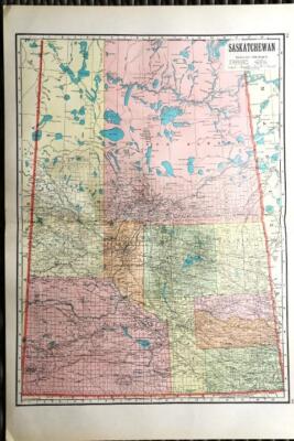 1900-Now - Map Of Saskatchewan