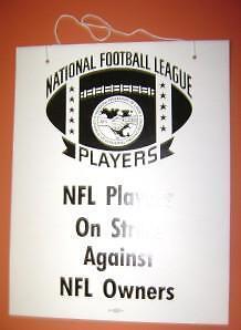 ~1987 NFL Players Association (NFLPA) Vintage STRIKE PICKET SIGN Nice ...