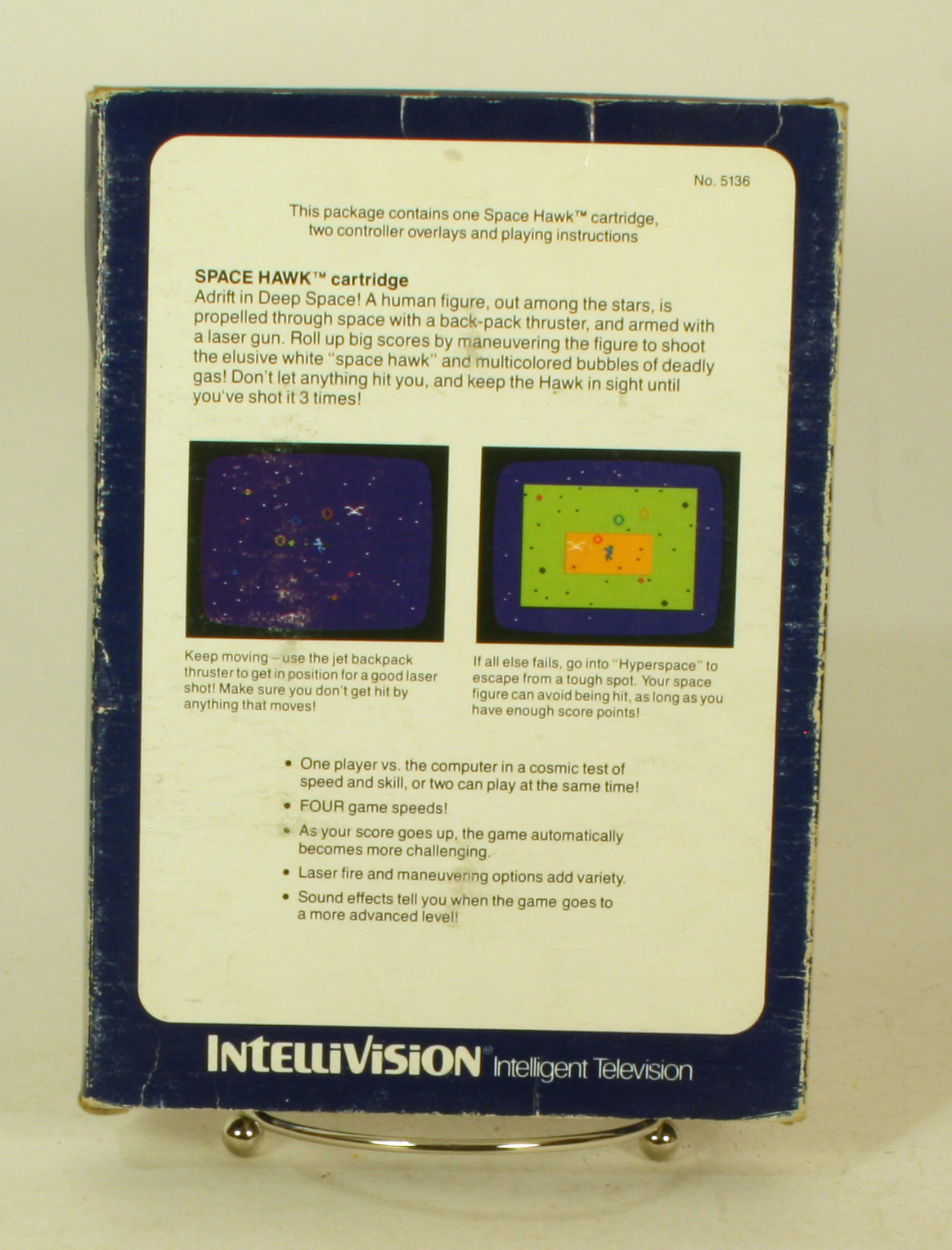 Vintage Boxed Intellivision Game Space Hawk Tested & Working | eBay