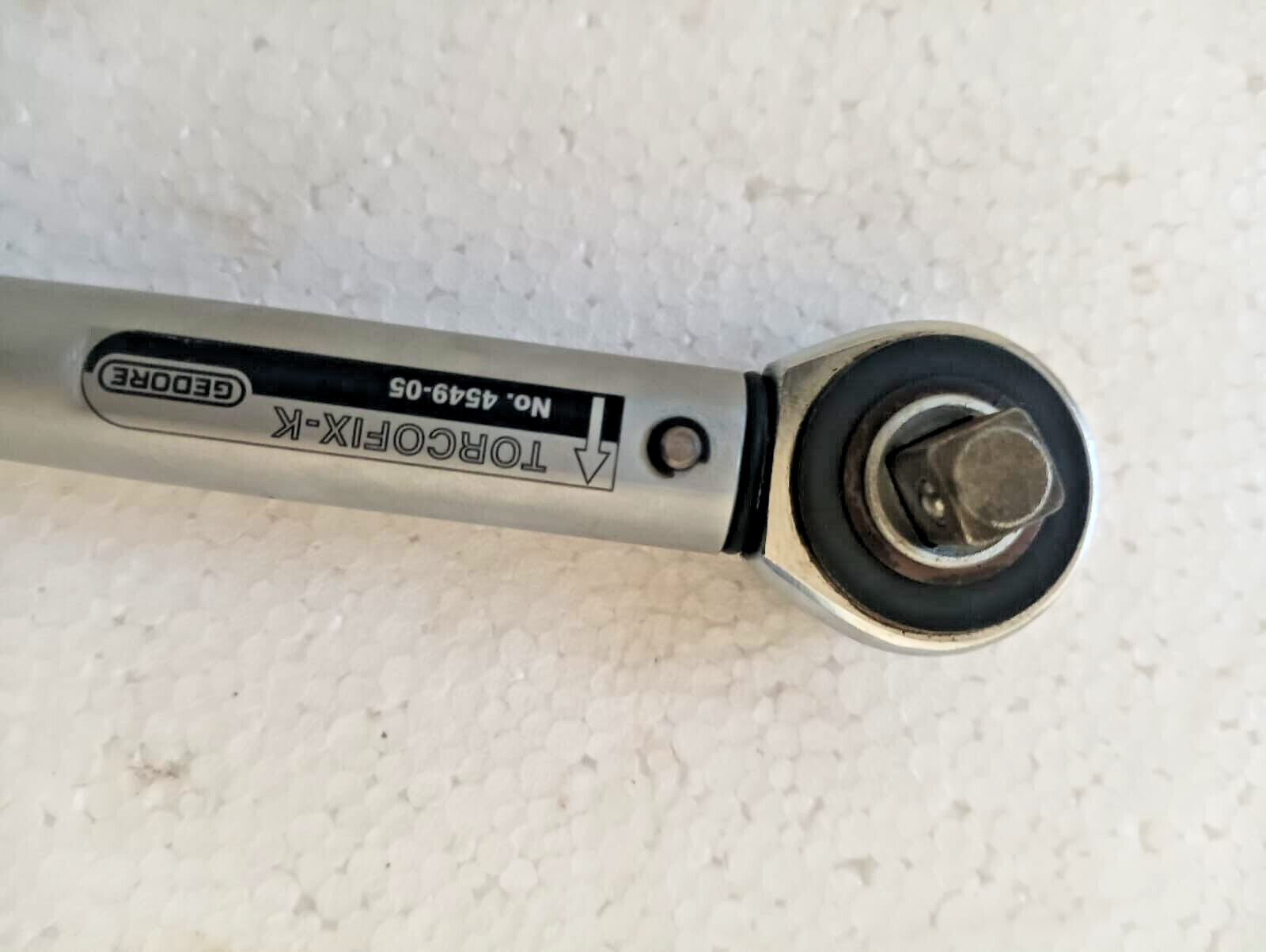 GEDORE TORCOFIX-K 4549-05 TORQUE WRENCH, 38" SIZE, 5-50 NM CAPACITY NEW ...