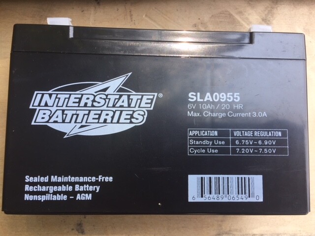 Power Patrol SLA0955 Lead Acid Battery 6 Volt - 10a for sale online | eBay