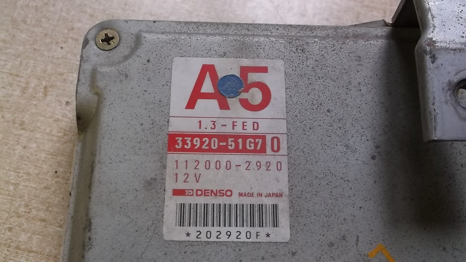 Denso 11200-2920 33920-51G7 ECU ECM Engine Computer Control Module | eBay