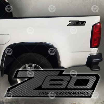 Z60 stickers decal High Performance truck carbon fiber cut (SET) | eBay